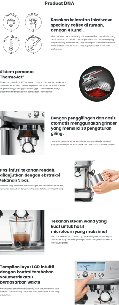 Breville the Barista Pro - Mesin Kopi Espresso - Breville